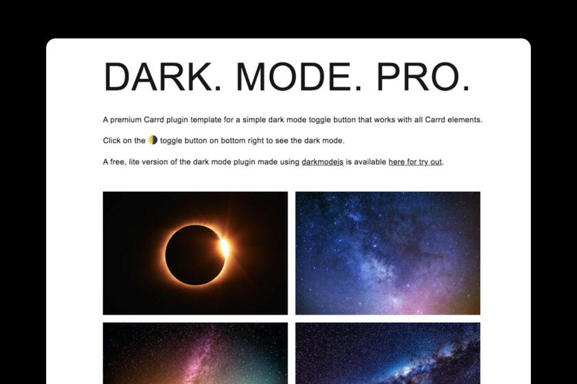 Starrt – The best Carrd templates and tips